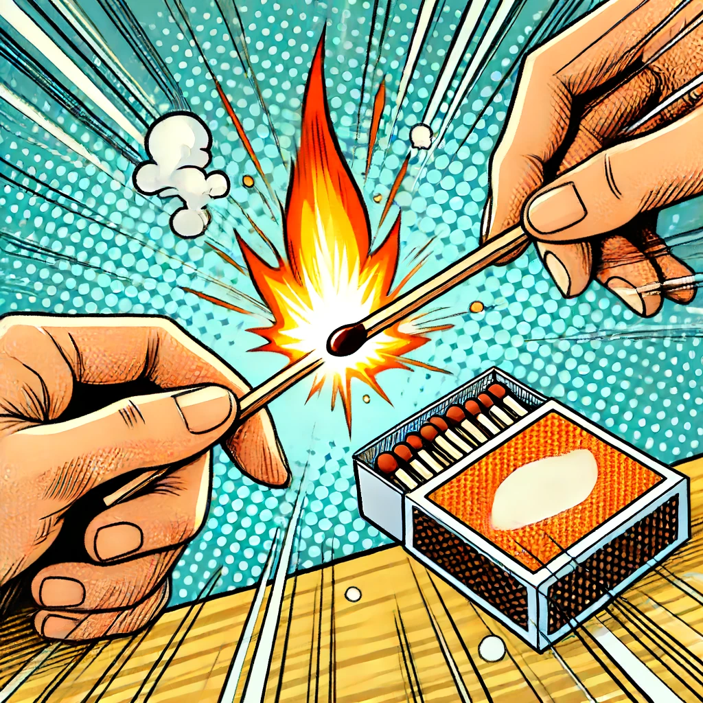 Explique pourquoi la friction est-elle indispensable pour allumer une ...