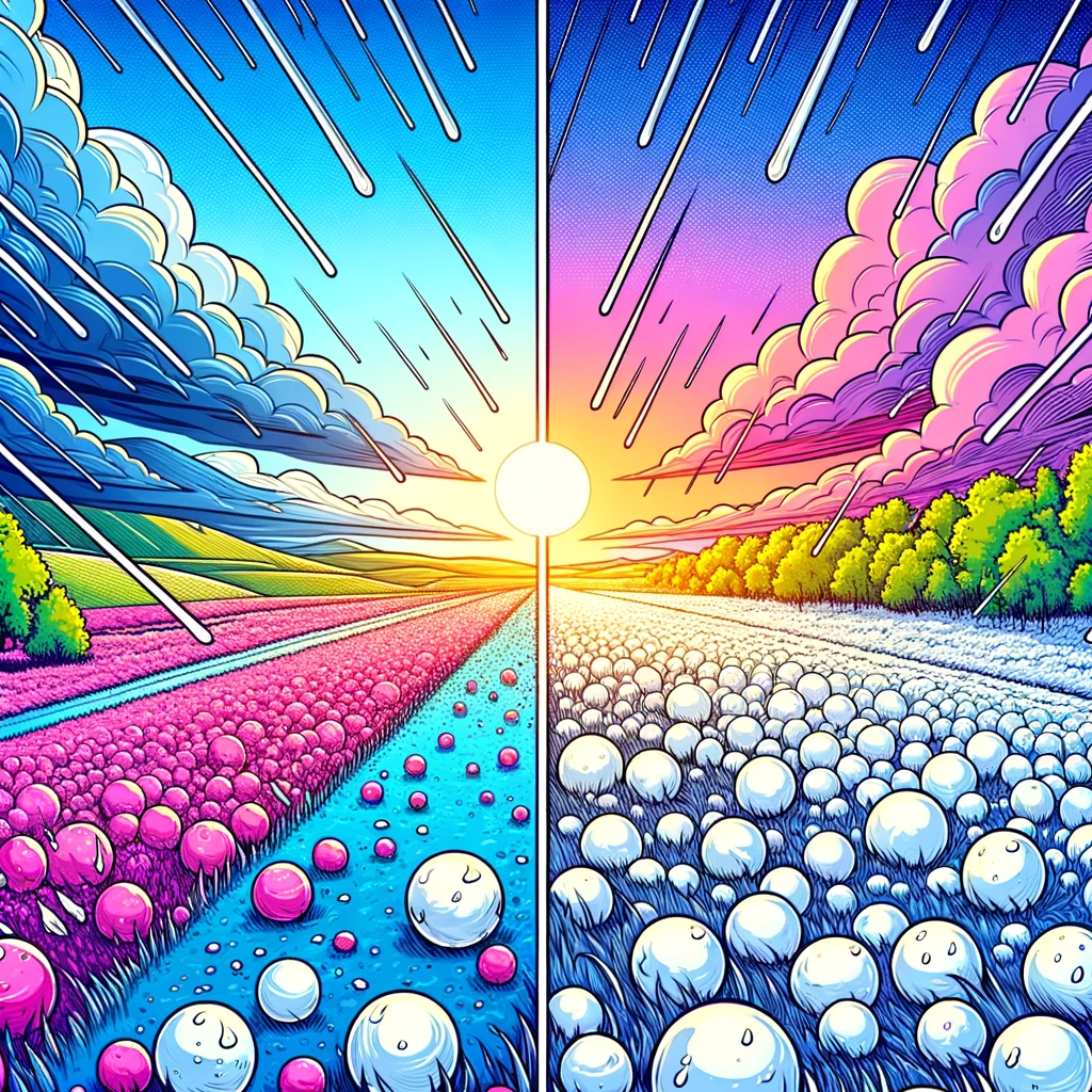 Explique pourquoi la grêle peut-elle être de taille différente en ...