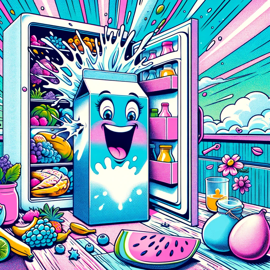 Explique pourquoi le lait tourne s'il est laissé hors du réfrigérateur