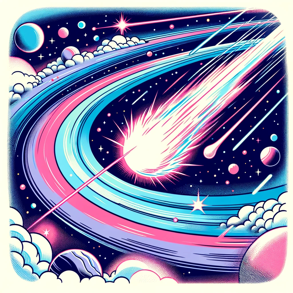 Explique pourquoi les comètes ont une trajectoire elliptique