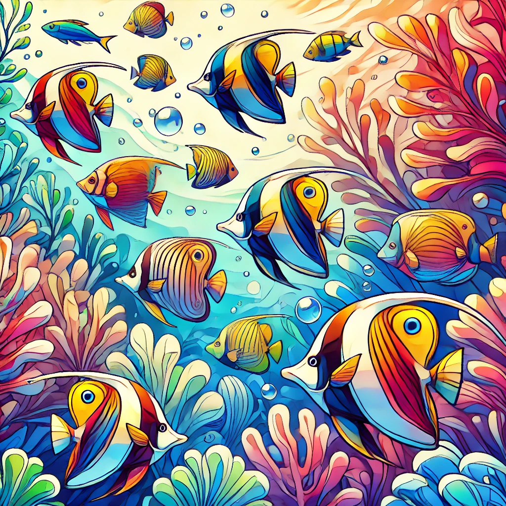 Explique pourquoi les couleurs des poissons tropicaux sont si vibrantes