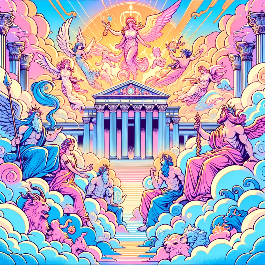 Explique pourquoi les dieux de l'Olympe vivaient sur le Mont Olympe