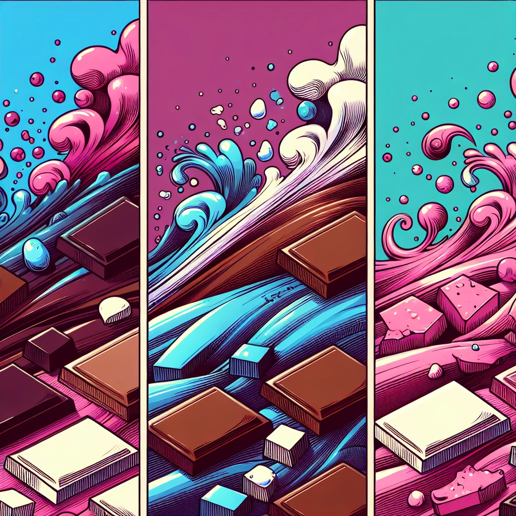 Explique pourquoi les différents types de chocolat (noir, au lait ...