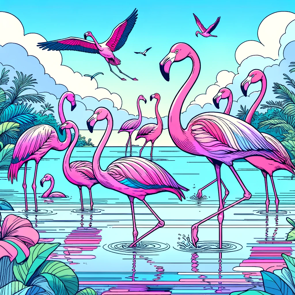 Explique pourquoi les flamants roses sont roses
