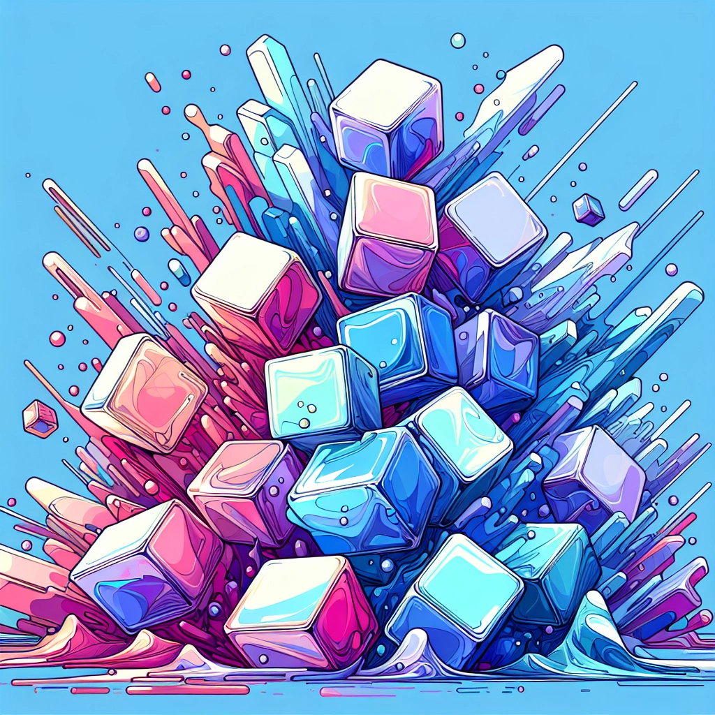 Explique pourquoi les glaçons collent entre eux dans le congélateur