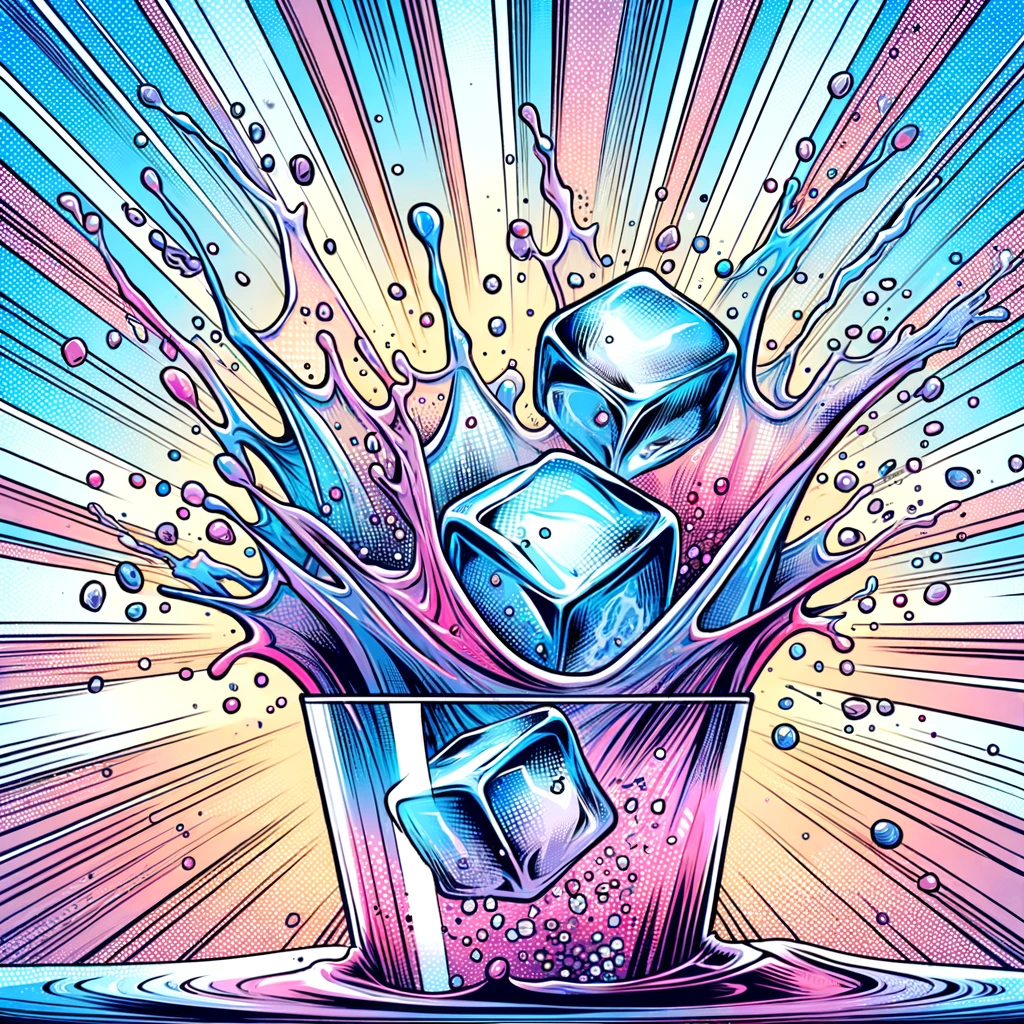 Explique pourquoi les glaçons craquent lorsque nous les plongeons dans ...