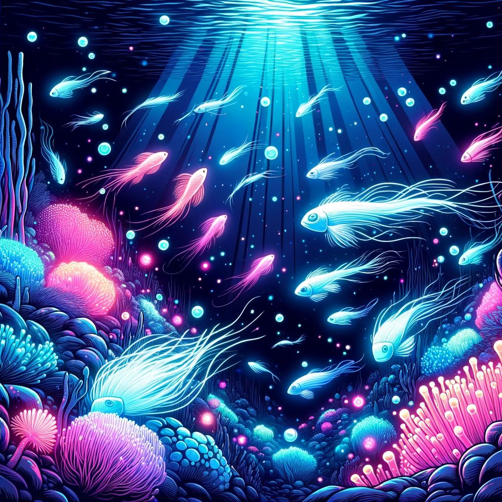 Explique pourquoi les poissons des abysses produisent leur propre lumière