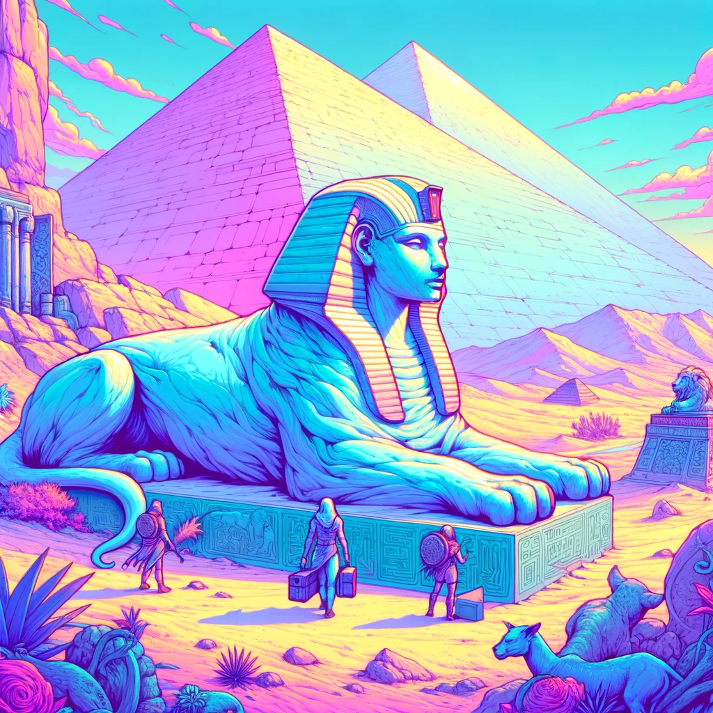 Explique pourquoi les sphinx posent des énigmes