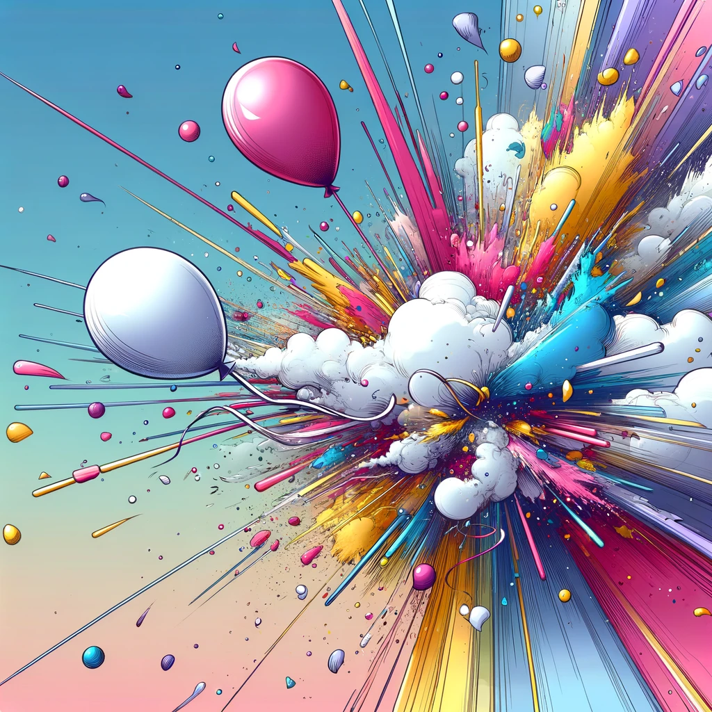 Explique pourquoi un ballon de baudruche éclate soudainement